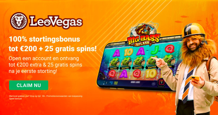 LeoVegas Welkomstbonus 2024 In Nederland 200 25 FS